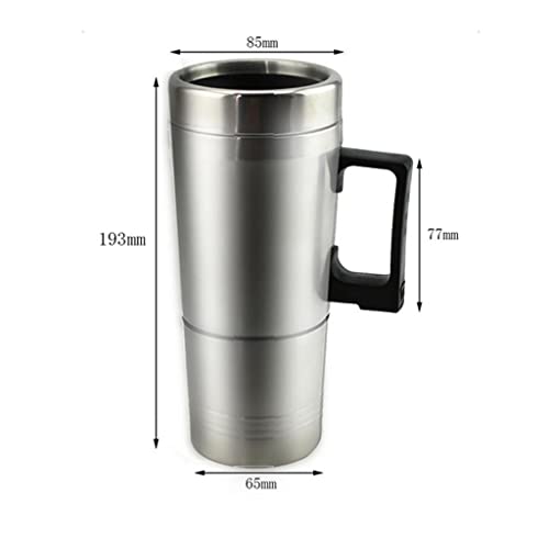 kesoto 12V in Car Thermal Heated Travel Mug Cup Plug Heater Camping Coffee Milk