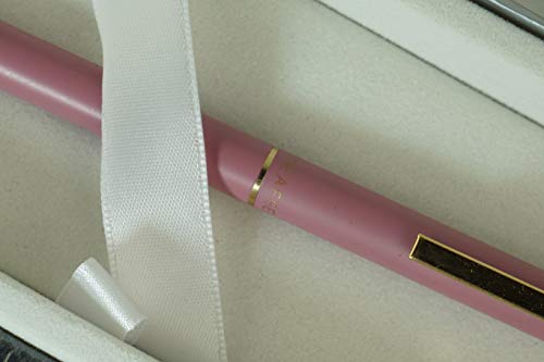 Cross Sheaffer Rare Made in The USA Signature Slim Classic Fashion Matte Rose Pink with 22KT Gold Appointment Ballpoint Pen and Matching Sheaffer Journal