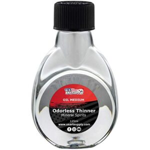 u.s. art supply odorless mineral spirits thinner, 125ml / 4.2 fluid ounce container