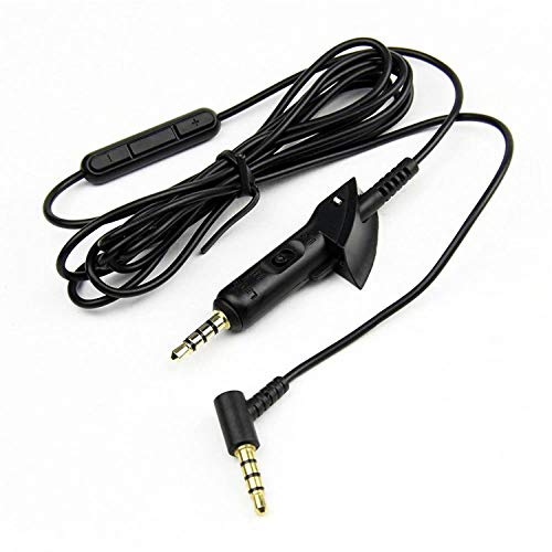 Audio Cable Replacement Cord Line Compatible with for Bose QC15 QuietComfort QC 15 Headphone (Inline Mic Remote)