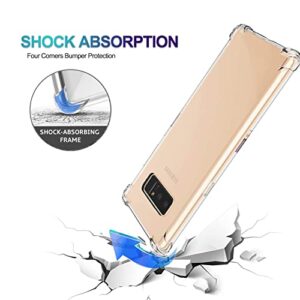 Galaxy Note 8 Case Crystal Clear Shockproof Bumper Protective Cell Phone Case for Samsung Galaxy Note 8 Transparent Back Covers for Men Women Boys Girls Flexible Slim Fit Rubber Silicone Gel