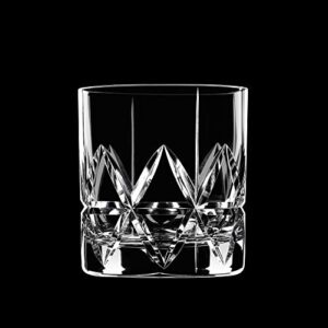 Orrefors Peak Double Old Fashioned Glass, Set of 4, 4 Count (Pack of 1), Clear, 5 fluid ounces