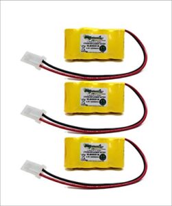 3pc new replacement lithonia elb0501n battery