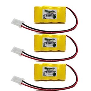 3PC New Replacement Lithonia ELB0501N Battery