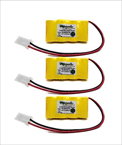 3PC New Replacement Lithonia ELB0501N Battery