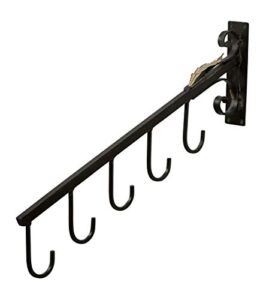 sswbasics boutique vintage 5-j-hook waterfall wall mount - set of 3