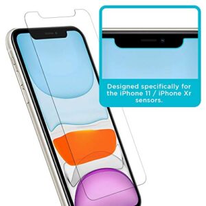 Tech Armor Ballistic Glass Screen Protector for iPhone 11 and iPhone XR [6.1 Inch] Display 3 Pack Tempered Glass, Case Friendly