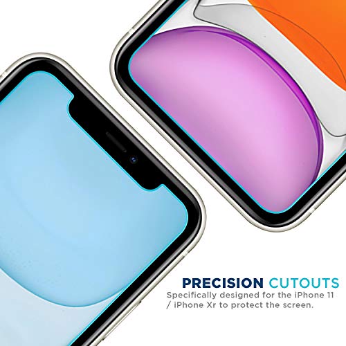 Tech Armor Ballistic Glass Screen Protector for iPhone 11 and iPhone XR [6.1 Inch] Display 3 Pack Tempered Glass, Case Friendly