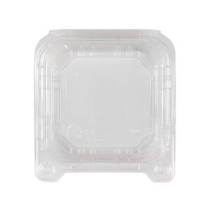 Karat FP-HC66PET-1C 6''X 6'' Pet Hinged Containers (Case of 500)