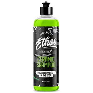 ceramic car shampoo - car soap foam car wash - adds hydrophobic protection with every wash | maintains ceramic coatings, waxes or sealants | fortified with sio2 ingredients for incredible shine