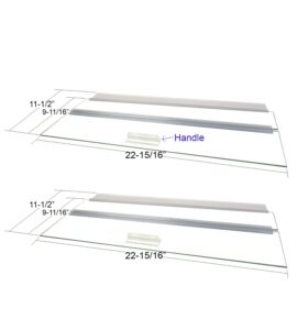 glass canopy two piece set for aquariums with center braces, (tank with center brace, 48" l x 13" w)