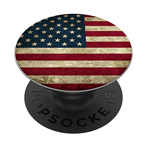 USA Flag Vintage American US Stars & Stripes Distressed PopSockets PopGrip: Swappable Grip for Phones & Tablets