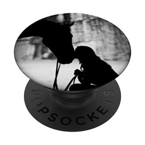 horse lover gift - just a girl who loves horses popsockets popgrip: swappable grip for phones & tablets