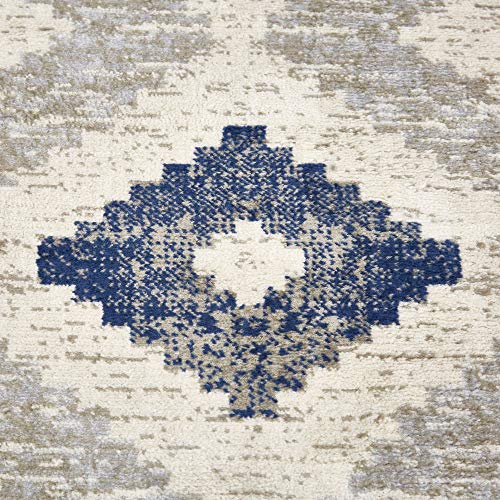 Home Dynamix Melrose Maritza Area Rug, 5x7, Blue/Ivory