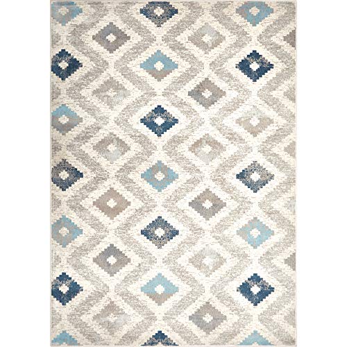 Home Dynamix Melrose Maritza Area Rug, 5x7, Blue/Ivory