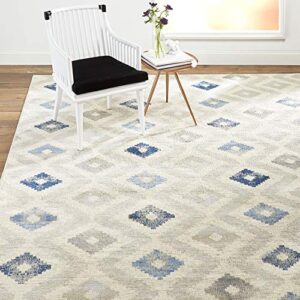 home dynamix melrose maritza area rug, 4x5, blue/ivory