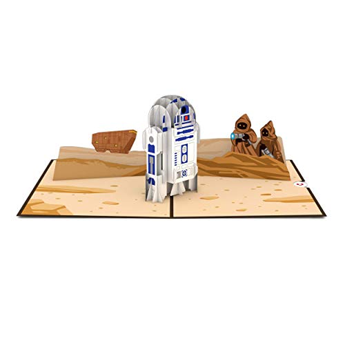 Lovepop Star Wars™ R2-D2™ and Jawas™ Pop-Up Card, 3D Card, Star Wars Birthday Card, Greeting Cards, Card for Dad, Birthday Card for Kids