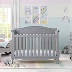 Delta Children Lancaster 4-in-1 Convertible Baby Crib, Grey