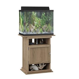 flipper 10/20 gallon aquarium stand, rustic oak