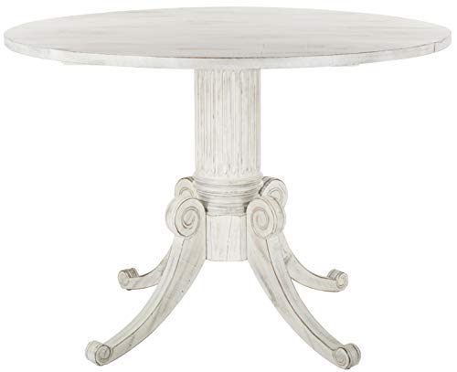 Safavieh Home Forest Traditional Antique White Drop Leaf Dining Table