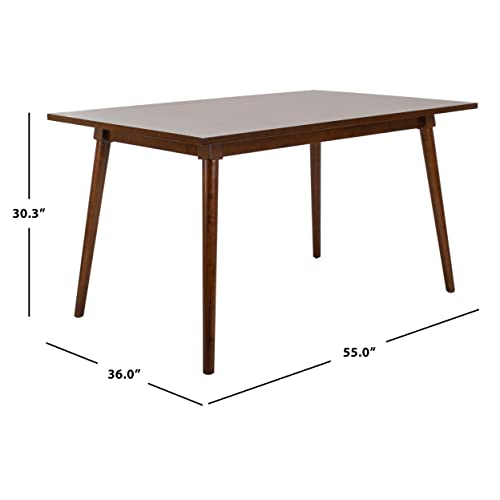 Safavieh Home Tia Modern Walnut Dining Table