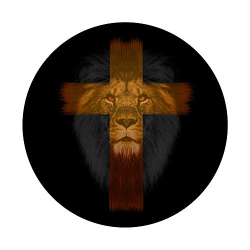 Jesus, Lion of the Tribe of Judah Christian Graphic PopSockets PopGrip: Swappable Grip for Phones & Tablets