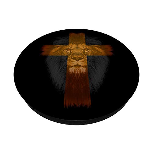 Jesus, Lion of the Tribe of Judah Christian Graphic PopSockets PopGrip: Swappable Grip for Phones & Tablets