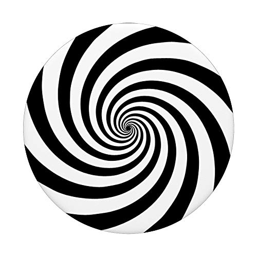 Hypnotic Spiral Black and White