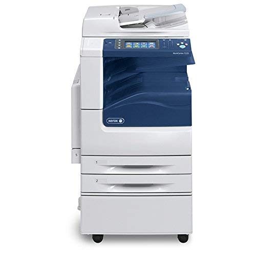 Xerox WorkCentre 7225 Tabloid-size Color Multifunction Printer - Copy, Print, Email, Scan, Internet Fax, Duplex, 2400 x 600 dpi, 25 ppm, 60K Duty Cycle (Renewed)