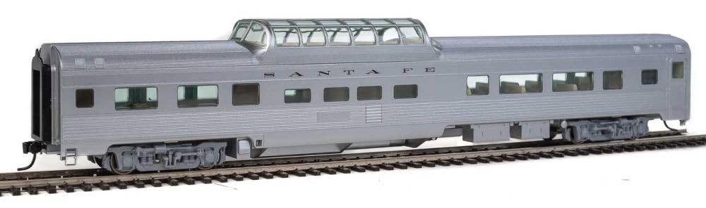 Walthers HO Scale 85' Budd Dome Coach Atchison Topeka Santa Fe/ATSF (Silver)