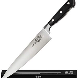 KUMA Multi Purpose Chefs Knife - Pro Bolster Edition - 8 Inch Blade for Carving, Slicing & Chopping - Great Ergonomic Handle - Professional Kitchen Knives