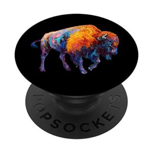 buffalo shirt bison american buffalo gift popsockets swappable popgrip