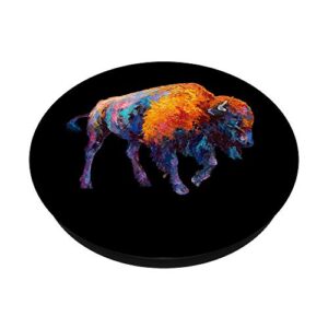 Buffalo Shirt Bison American Buffalo Gift PopSockets Swappable PopGrip