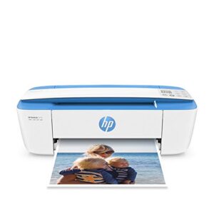 hp deskjet 3755 all-in-one wireless printer - instant ink ready, mobile printing, best printer for home and office, scanner, copy, fax, inkjet with built-in wifi, j9v90a - blue accent (renewed)