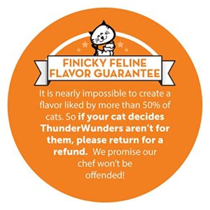 ThunderWunders Cat Calming Chews | Vet Recommended to Help Reduce Situational Anxiety | Great for Vet Visits, Travel, Separation Anxiety, Fireworks, Thunderstorms & More | 100 Count