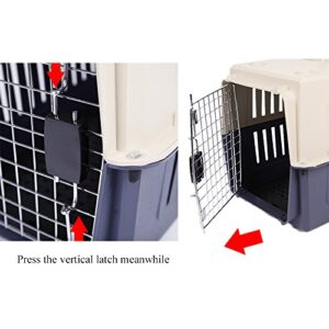 Dporticus Portable Pet Airline Box,Outdoor Portable Cage Carrier Suitable for Dogs Cats Rabbits Hamsters etc,Three Size