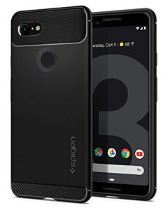 spigen rugged armor designed for google pixel 3 case (2018) - black