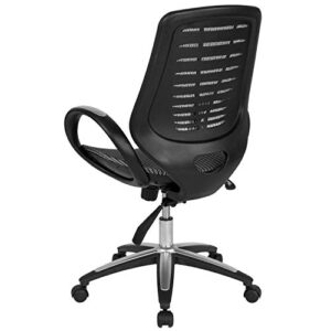 Flash Furniture Newton Mid-Back Ergonomic Office Chair with Contemporary Mesh Design in Gray