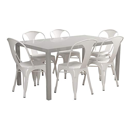 Novogratz Memphis Rectangular Dining Table, Gray