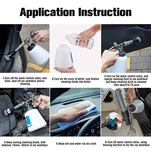 R-Minas Tornado Cleaning Gun high Pressure car Washer with Tube