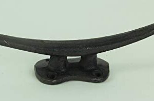 Chesapeake Bay Ltd Set of 6 Rustic Cast Iron Boat Cleat Wall Hooks