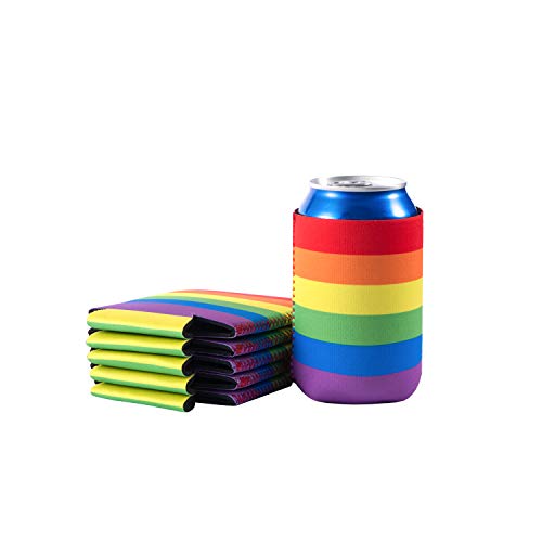 12 Pack Can Coolers Sleeves Neoprene Can sleeve Blank Beer Drink Coolies for Weddings, Parties, Events - FUNLAVIE