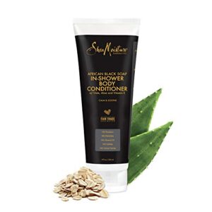 SheaMoisture In-Shower Body Wash Conditioner Body Wash for Sensitive Skin African Black Soap Shea Butter Body Wash 8 OZ