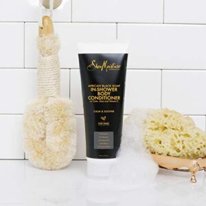 SheaMoisture In-Shower Body Wash Conditioner Body Wash for Sensitive Skin African Black Soap Shea Butter Body Wash 8 OZ