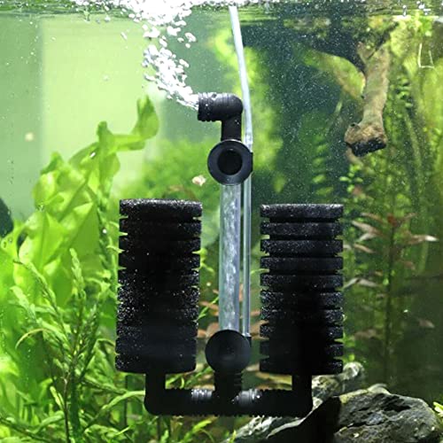 Aquapapa Pack of 2 Bio Sponge Filter for Fry Betta Shrimp Aquarium Fish Tank Up to 55 Gal ea. Double Sponges