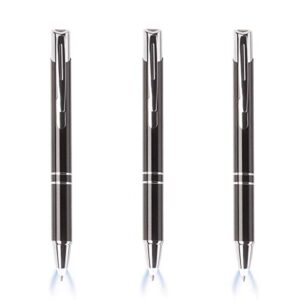 yacig pen with light, light up ballpoint pen, bright lighted pens for writing in the dark led light flashlight nurses pen with light tip 3 pack penlight-white light