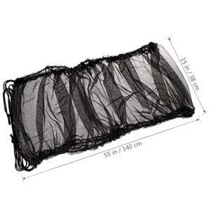 POPETPOP Bird Cage Cover Seed Catcher Birdcage Nylon Mesh Net Cover Skirt Guard (Black)