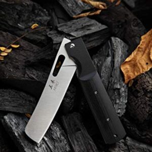 Miki Sharp 440A Stainless Steel Blade Japanese Kitchen Chef Folding Pocket Knife for Outdoor Camping Cooking (Chef Blade)