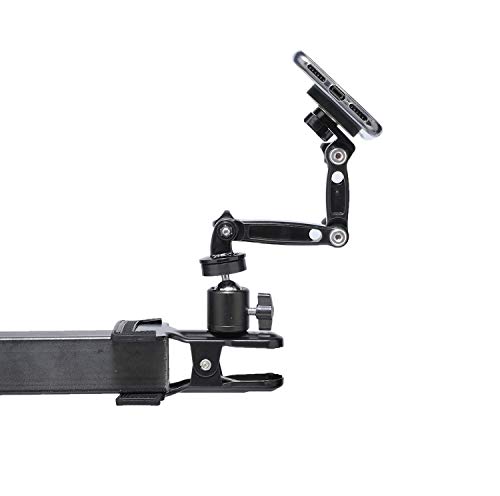 Livestream® Smartphone Ball Head Clamp Mount with Magnetic Mounting System and Extension Kit; Attach to Desk or Table. Easily Adjust Height of Device for Videos, Reading, or Live Streaming.