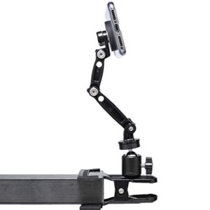 Livestream® Smartphone Ball Head Clamp Mount with Magnetic Mounting System and Extension Kit; Attach to Desk or Table. Easily Adjust Height of Device for Videos, Reading, or Live Streaming.